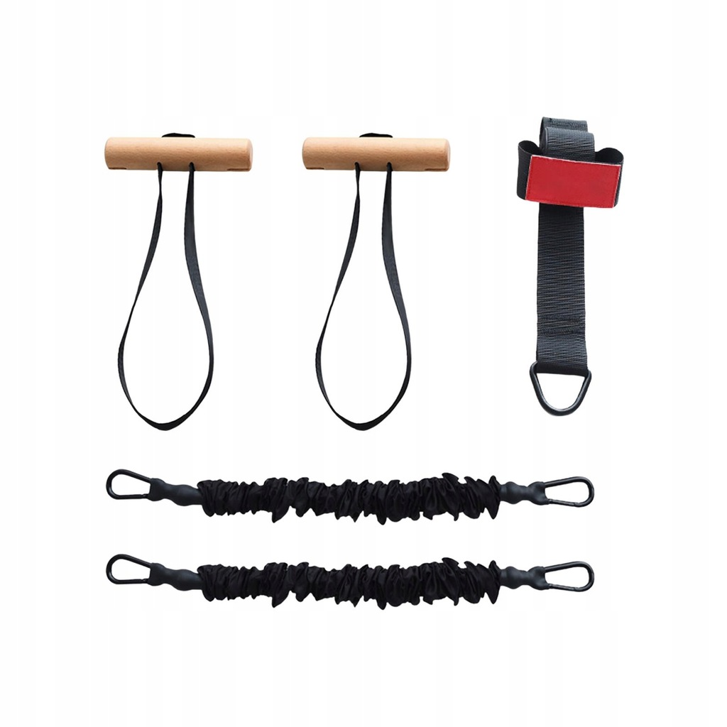 Wooden Pull up Bar Handles 2 Elastic Cords - 13816556680 - oficjalne ...