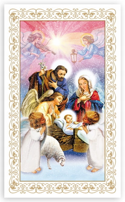 Obrazki kolędowe Św. Rodzina - komplet 100 szt. OK012021 - 14848066136 ...