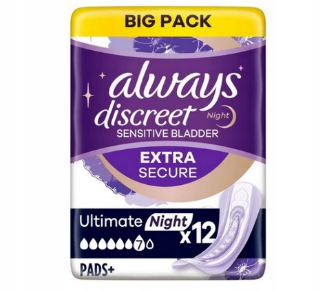 ALWAYS DISCREET 7 WKŁADKI EXTRA SECURE 12szt DÓ114 - 13217699250 ...
