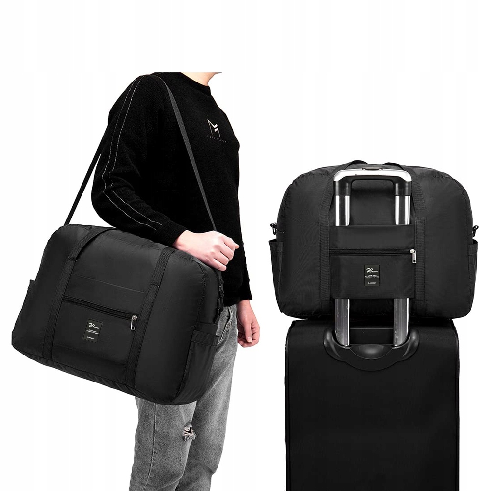 PRZENOŚNY TORBA SAMOLOTOWA NA BAGAŻ PODRĘCZNY 40 X 20 X 25 CM CZARNY - 15320942656 - oficjalne ...