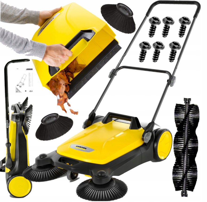 KARCHER ZAMIATARKA RĘCZNA DO LIŚCI OGRODU KOSTKI - 8268896211 - oficjalne archiwum Allegro