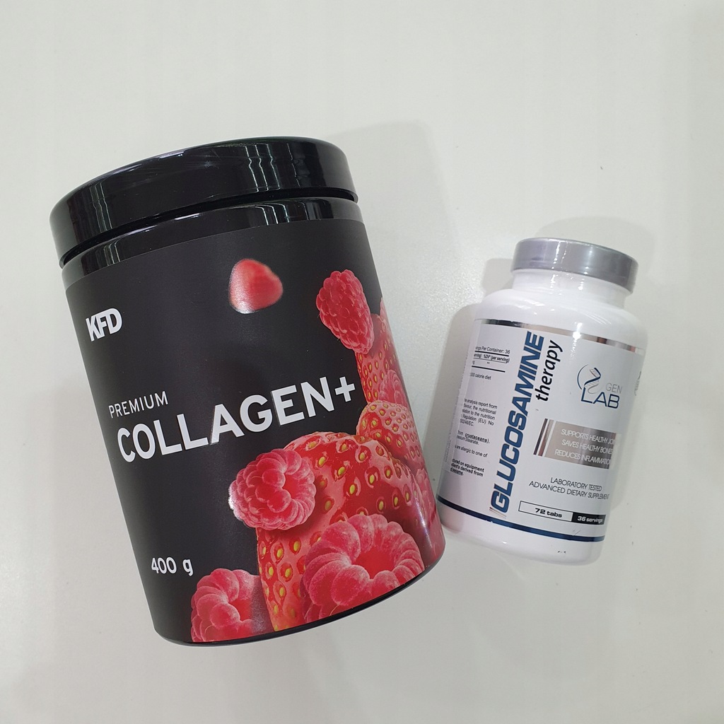 KFD Collagen + 400 g + Genlab glukozamina stawy - 12192273092 - oficjalne archiwum Allegro
