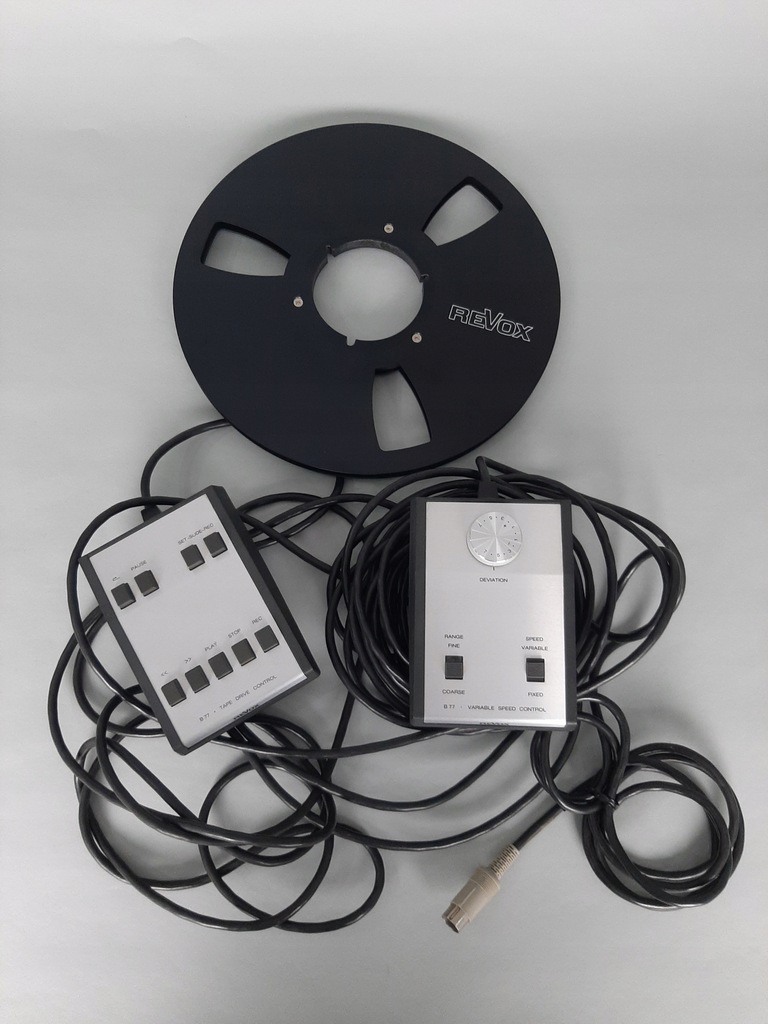 Zestaw Revox B77 Pilot Variable Speed Tape Drive Control + Szpula ...