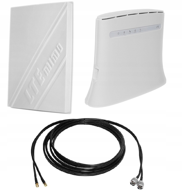Router WiFi LTE ZTE MF283+ Antena zewnętrzna 10m - 12539411306 ...