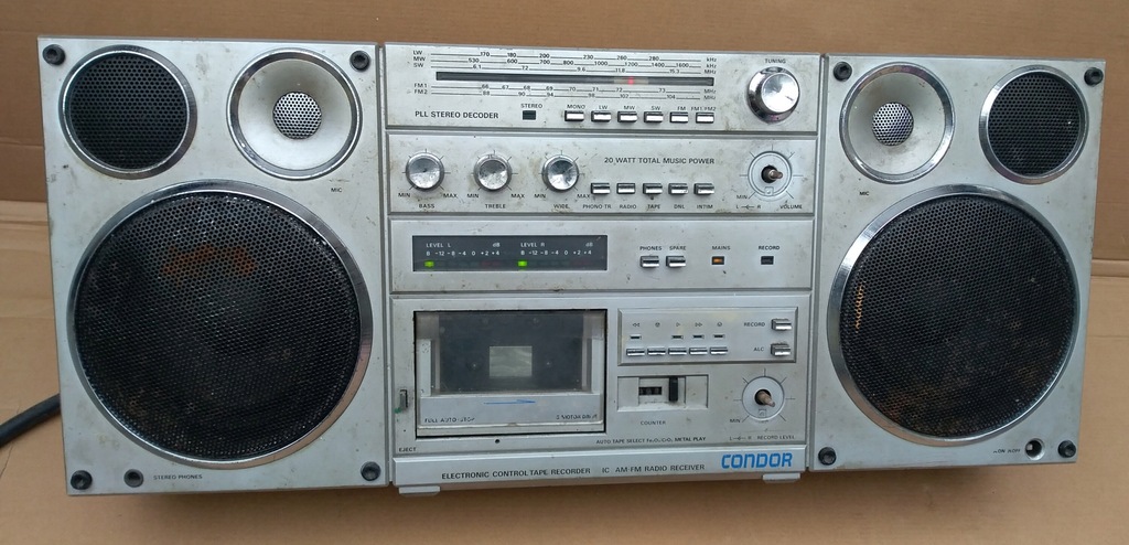 Magnetofon CONDOR RM-820S BOOMBOX - polska legenda - 12274667160 ...