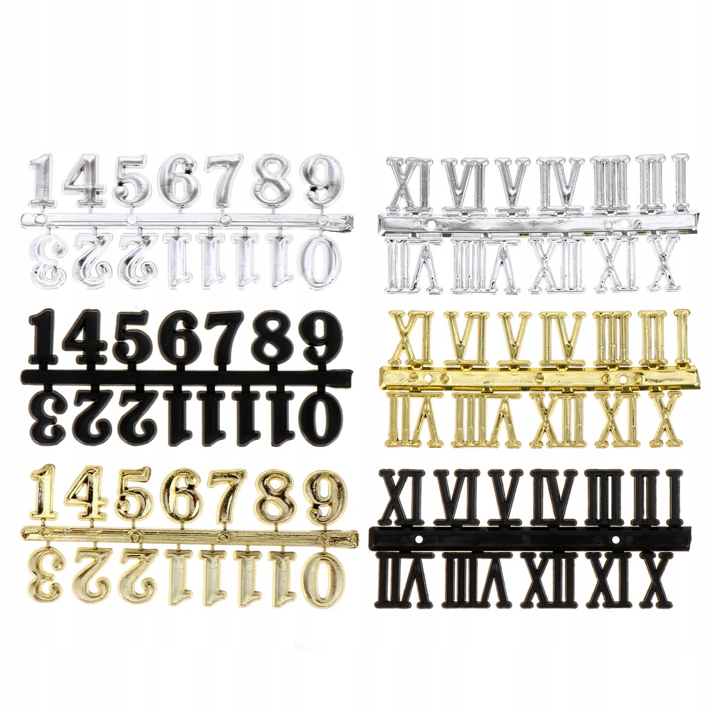 Gold ROMAN Numbers for Wall Clock YOUR DIY Resin CLOCK - 14633766267 ...