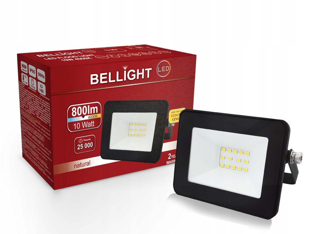 Lampa Halogen Naświetlacz LED 10W 12V/24V/36V ACDC - 12076464576 ...