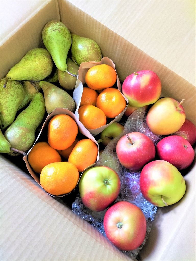 ZDROWY BOX- mix jabłka, mandarynka, gruszka - 9kg - 12994080666 ...