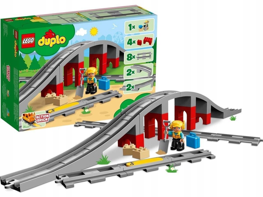 LEGO Duplo Tory kolejowe z wiaduktem 10872 - 12576520240 - oficjalne ...