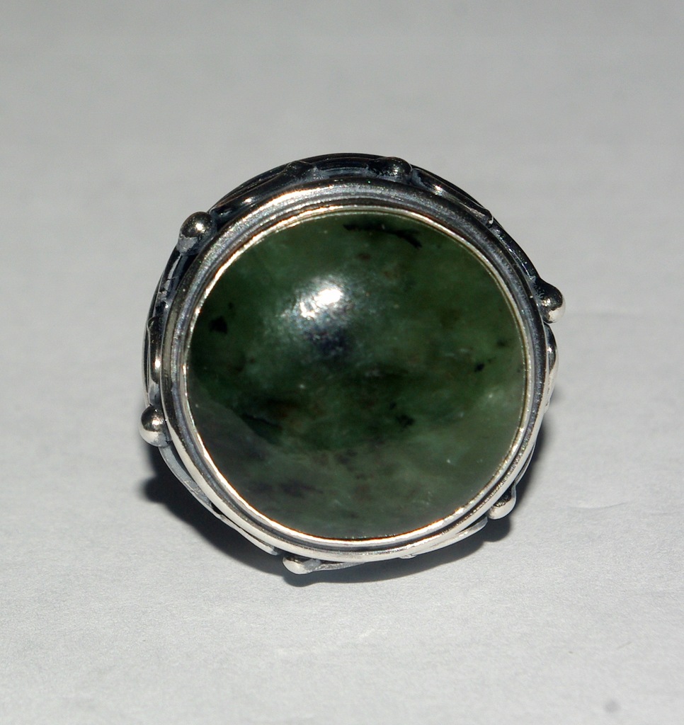 NEFRYT -L-roz.17 srebro 925 - 14058299371 - oficjalne archiwum Allegro