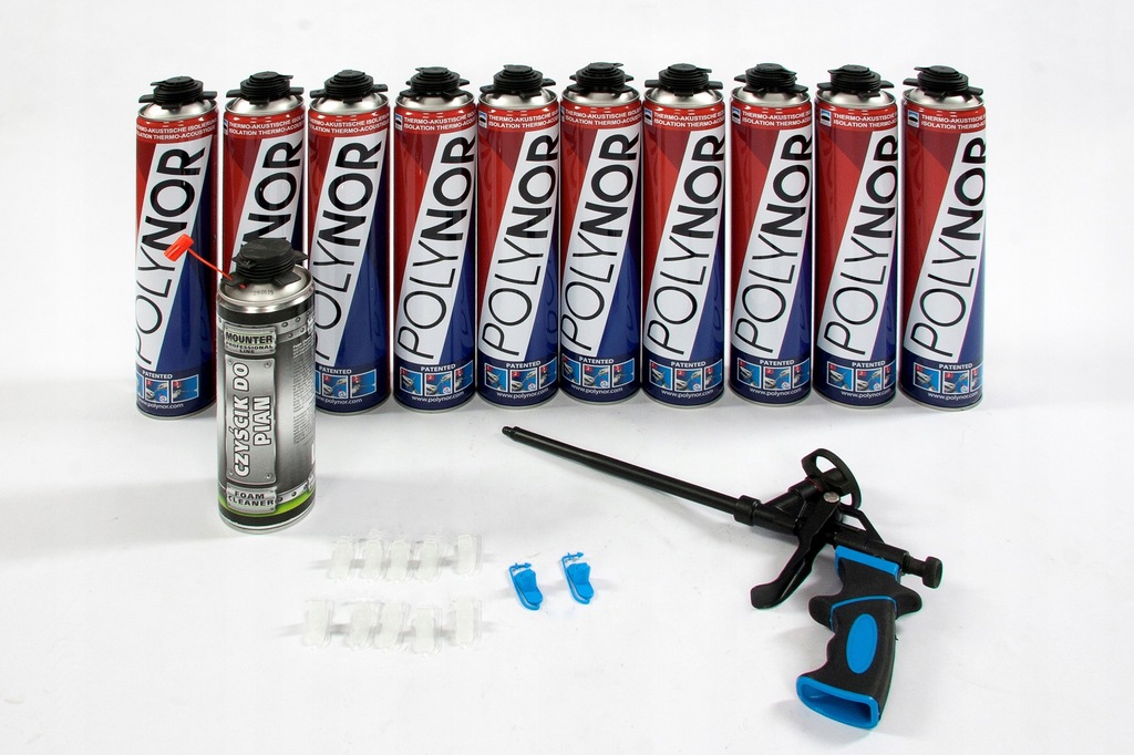 ZESTAW 24el. POLYNOR izolacje natryskowe piana pur - 8099039651 - oficjalne archiwum Allegro