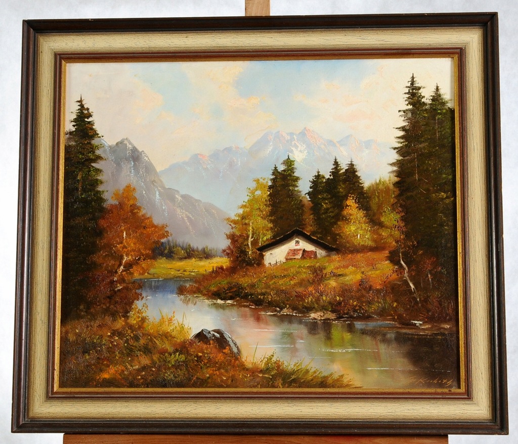 GEORG KUBOTH (1916-2004) PIĘKNY CENNY OBRAZ OLEJNY - 12277291393 ...