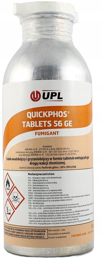QUICKPHOS TABLETS 56GE FUMIGACJA NA KRETY TABLETKI - 8943891536 ...