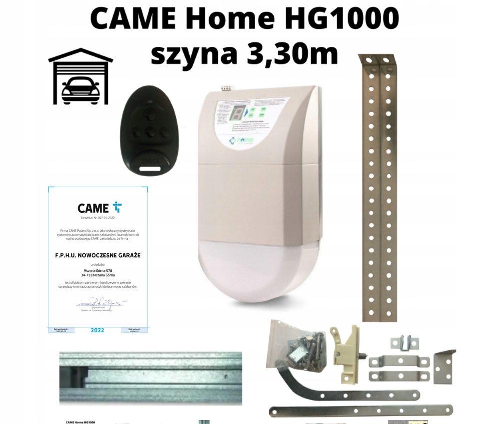 Napęd elektryczny CAME Home HG1000 - 11679758305 - oficjalne archiwum ...