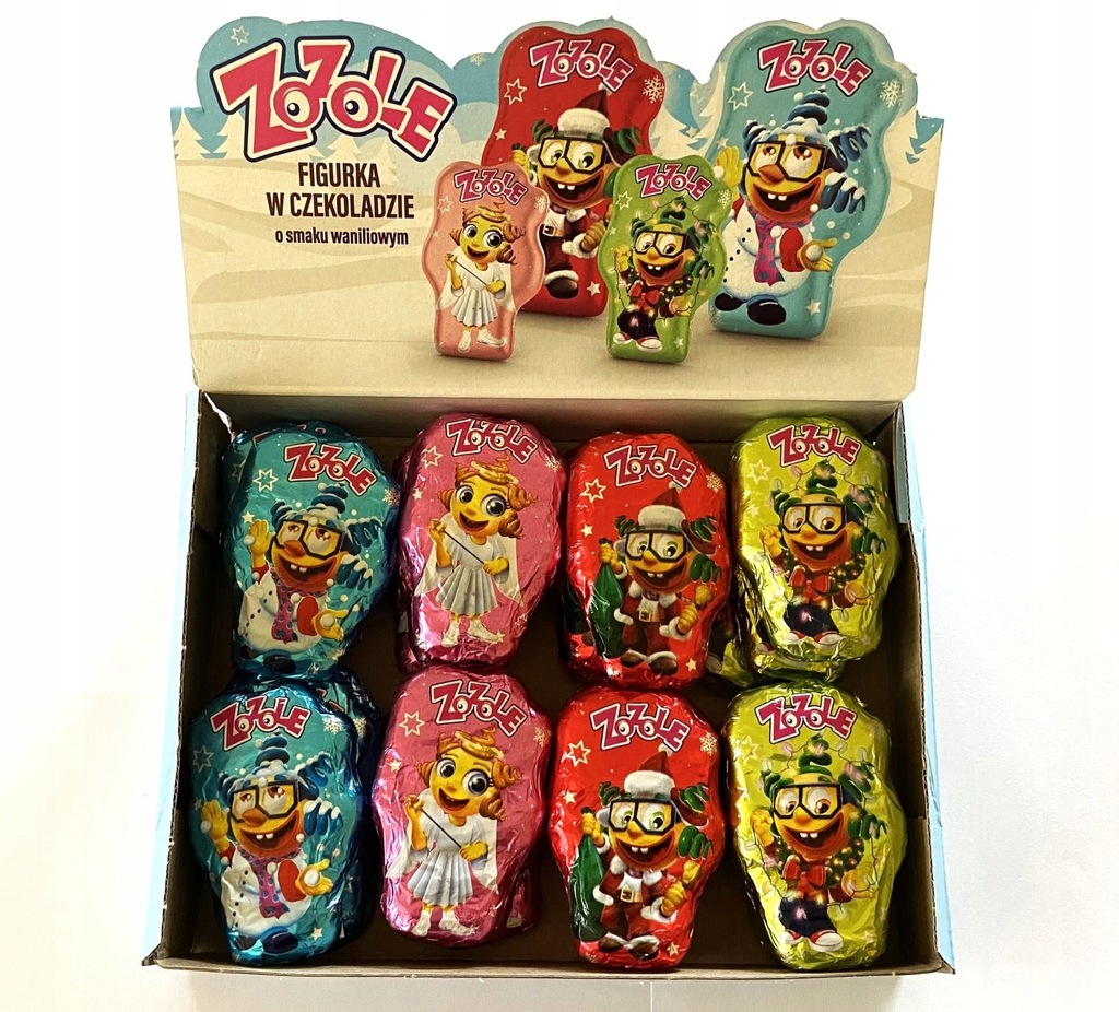 ZOZOLE - FIGURKI CZEKOLADOWE NA BOŻE NARODZENIE - 24 sztuki ...