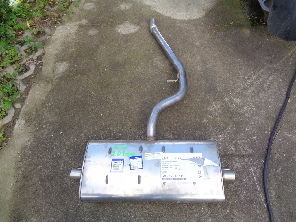 TŁUMIK UKŁAD WYDECHOWY VOLVO XC40 NOWY - 12844756558 - oficjalne ...