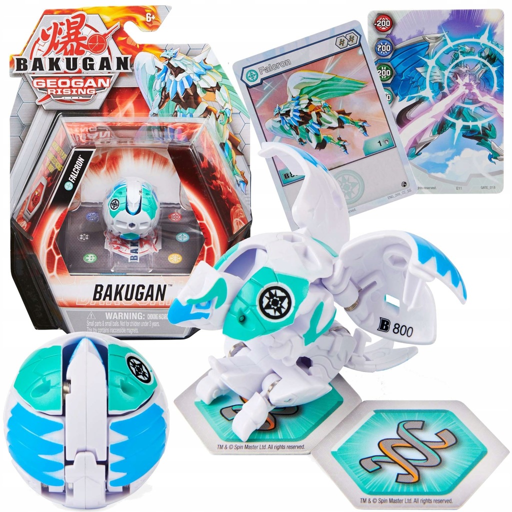 BAKUGAN GEOGAN RISING HAOS FALCRON FIGURKA + KARTY - 12038080231 ...