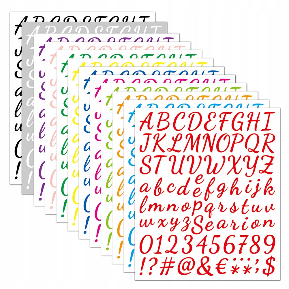 Alphanumeric Stickers Alphabet Number Paper - 14674384695 - oficjalne ...
