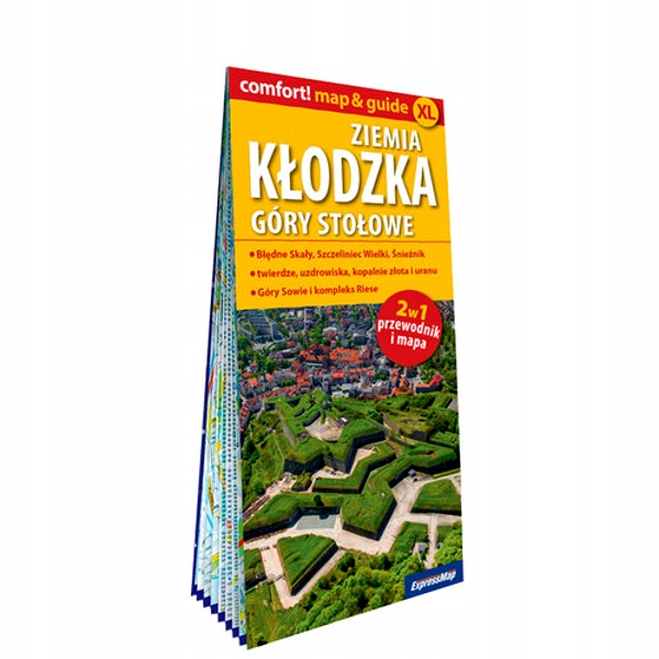 ZIEMIA KŁODZKA GÓRY STOŁOWE LAMINOWANY MAP&GUIDE XL 2W1 PRZEWODNIK I MAPA - 17222241791 ...