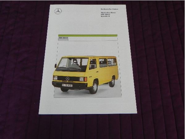 Mercedes-Benz MB100 MB100D Kombi II W631 Bus 1991 - 12133322177 ...