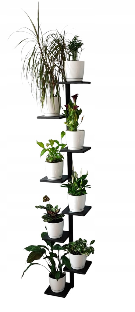 Kwietnik na ścianę wiszący wysoki 184cm czarny mat - 13825283780 - oficjalne archiwum Allegro