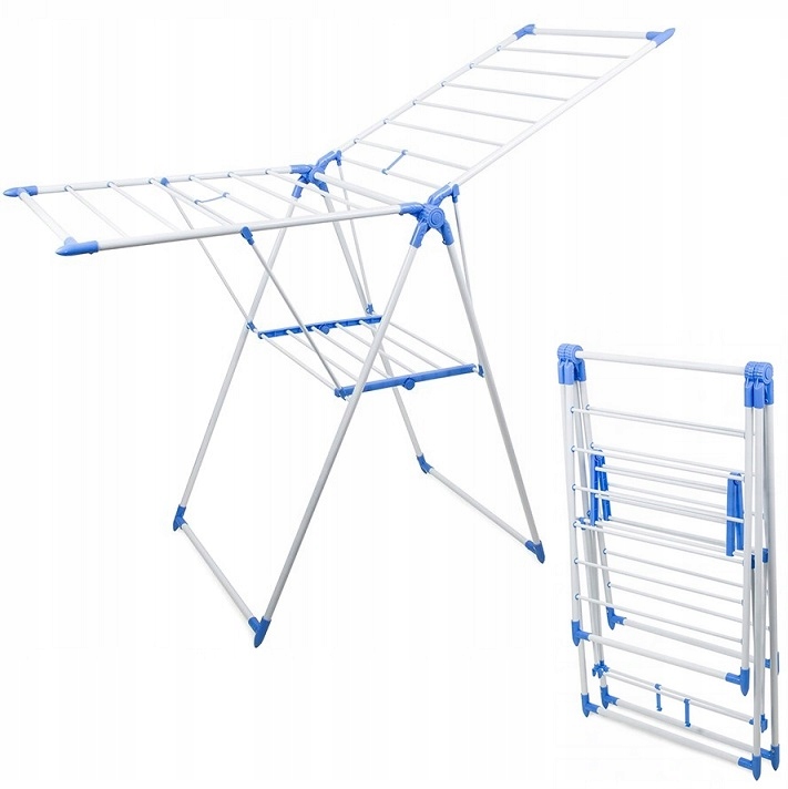 SUSZARKA NA PRANIE BIELIZNĘ SKŁADANA STOJĄCA PODŁOGOWA ROZKŁADANA ...
