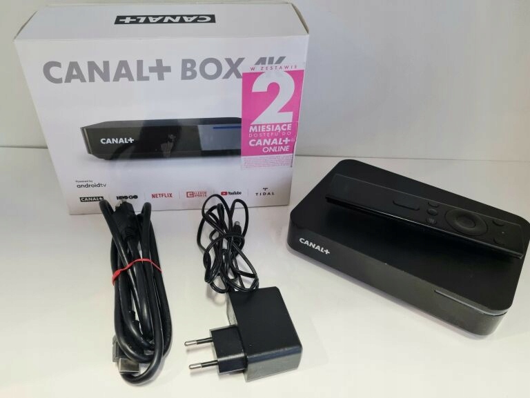 DEKODER CANAL + BOX 4K M:HY4001 / DVB-T2 / KPL - 11800109508 - oficjalne archiwum Allegro