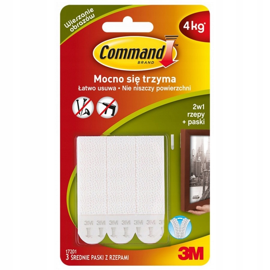 Rzepy montażowe Command 3M do obrazów 3 sztuki - 11145981084 ...