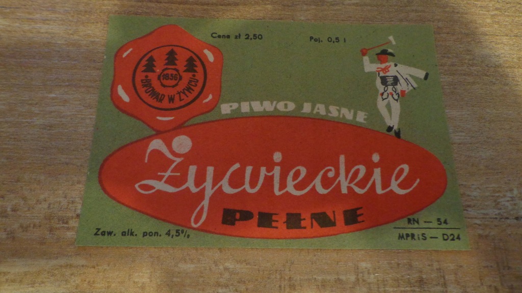 Stara etykieta Browar Żywiec Piwo Żywieckie - 13766965911 - oficjalne archiwum Allegro