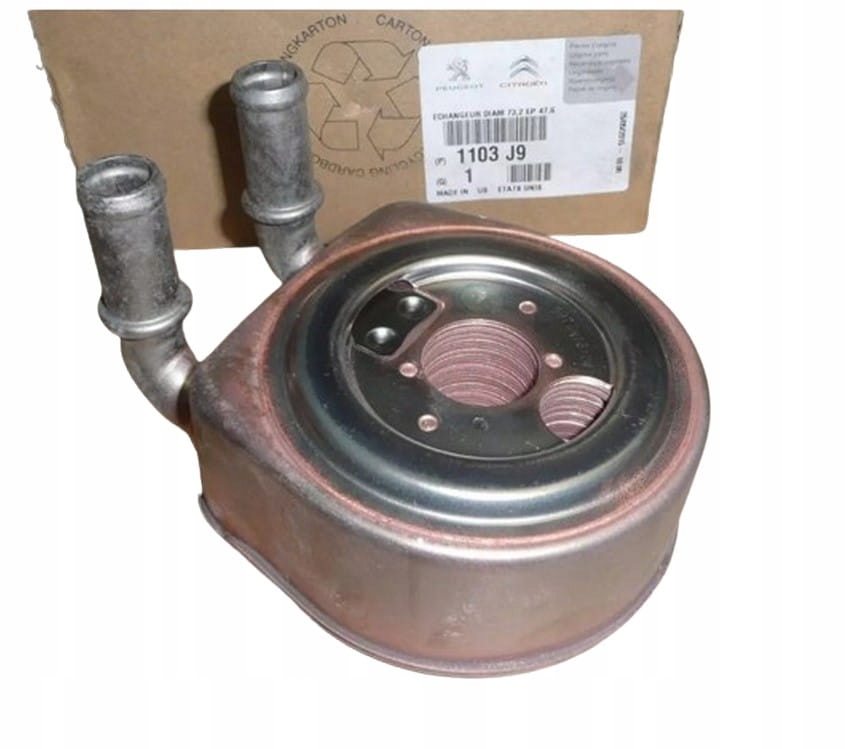 Chłodnica Oleju Oryginał 1103J9 Citroen Peugeot - 15303378395 ...