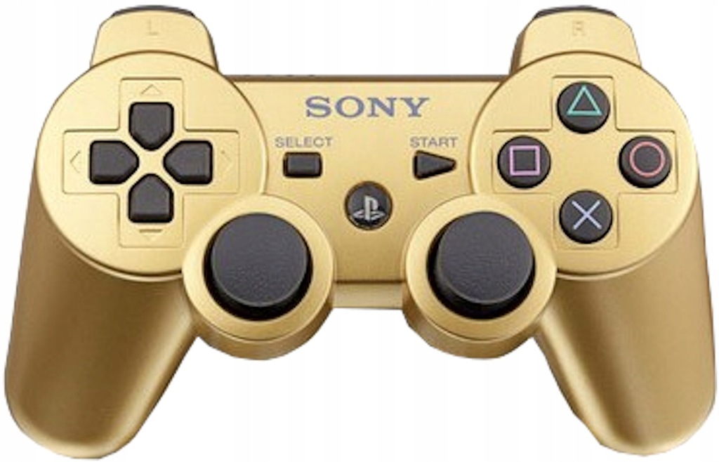 PS3 PAD BEZPRZEWODOWY ORYGINALNY DUALSHOCK ZŁOTY - 13529391253 ...