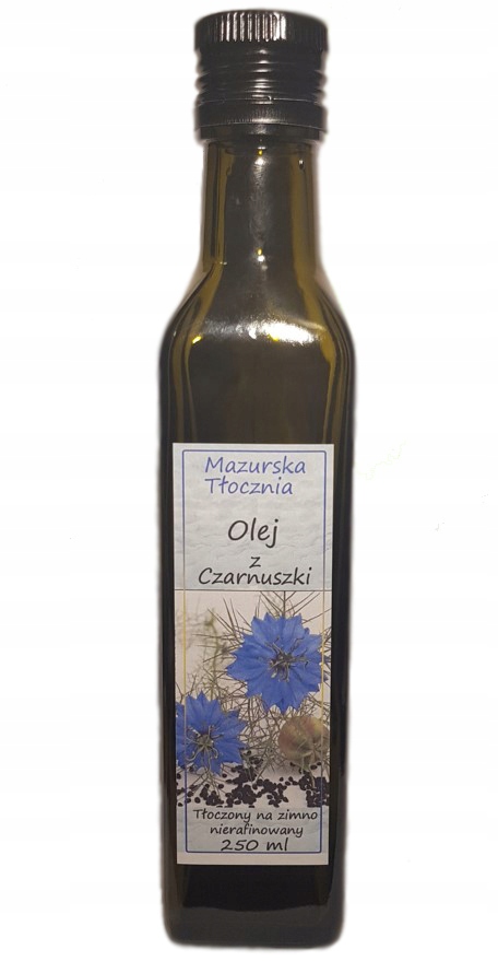 Olej z czarnuszki świeży tłoczony na zimno 250 ml - 13131767126 - oficjalne archiwum Allegro
