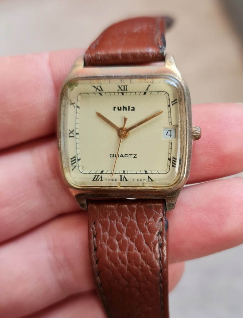 Zegarek Ruhla Quartz Made in GDR PRL - 13268150320 - oficjalne archiwum ...