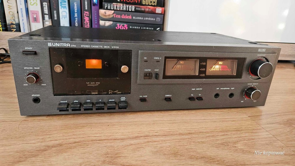 Magnetofon kasetowy Unitra M9108 tytanowy ZRK - 16740027185 - oficjalne ...