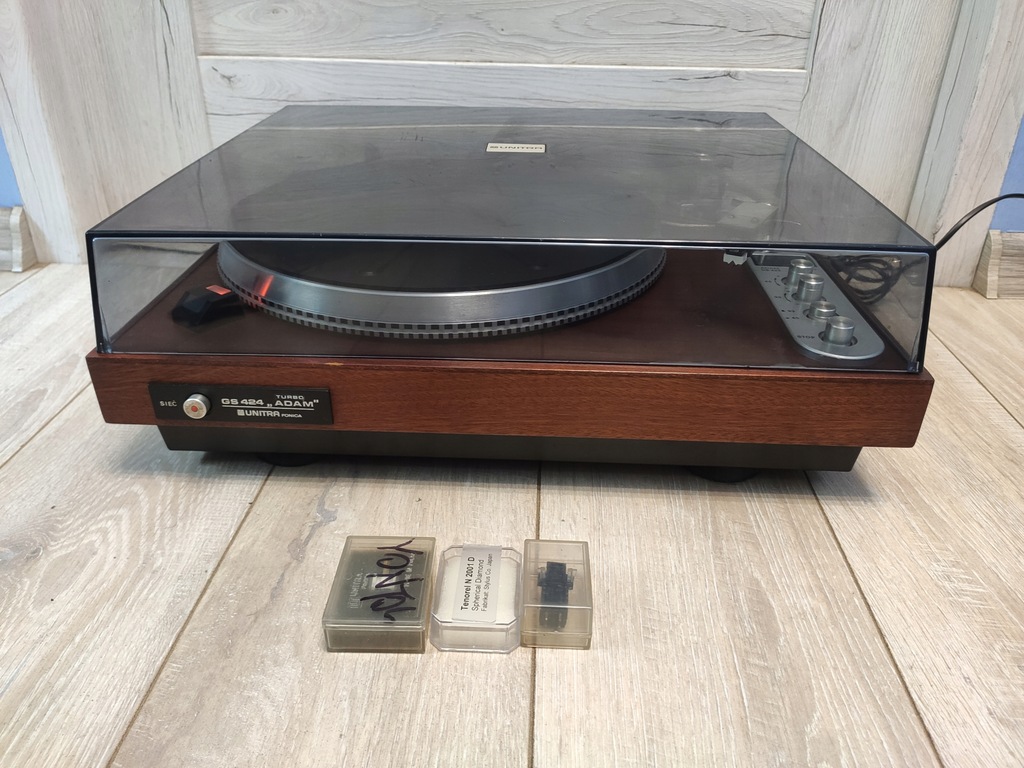 Gramofon UNITRA Adam GS 424 + igły Sprawny BDB - 14468866085 ...