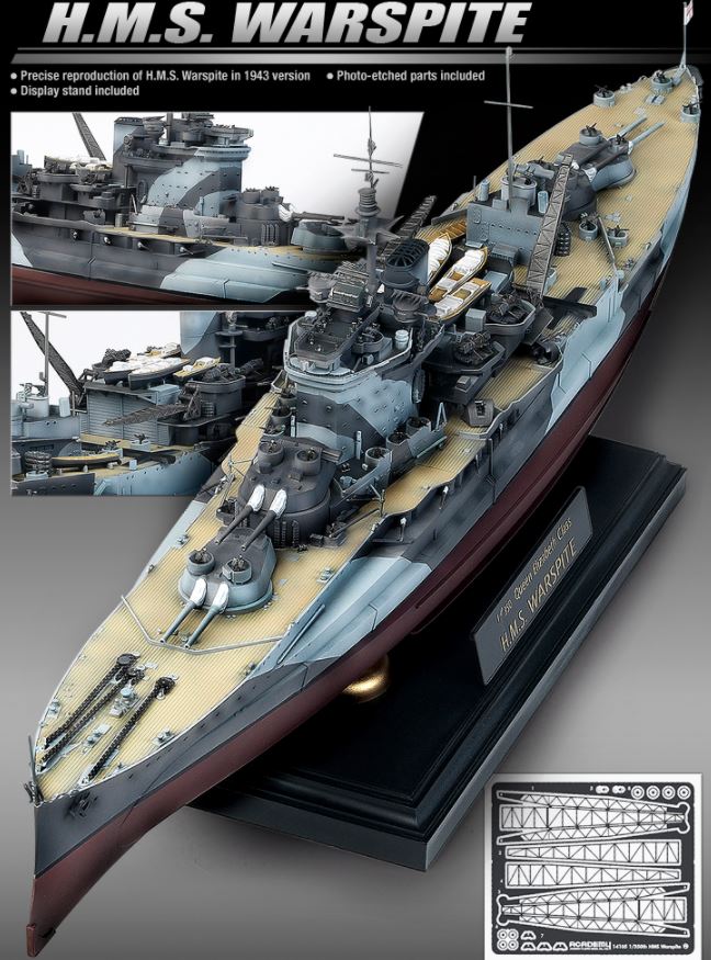 PANCERNIK HMS WARSPITE ACADEMY 14105 1:350 - 11602444992 - oficjalne ...
