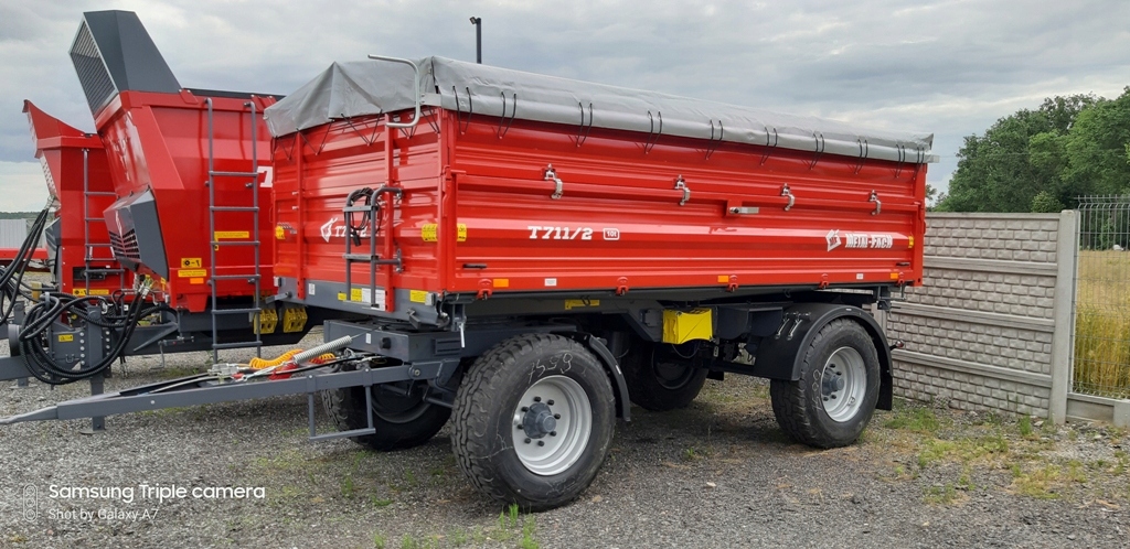 Przyczepa Dwuosiowa METAL-FACH T711 8t T711/2 10t - 12710229984 - oficjalne archiwum Allegro