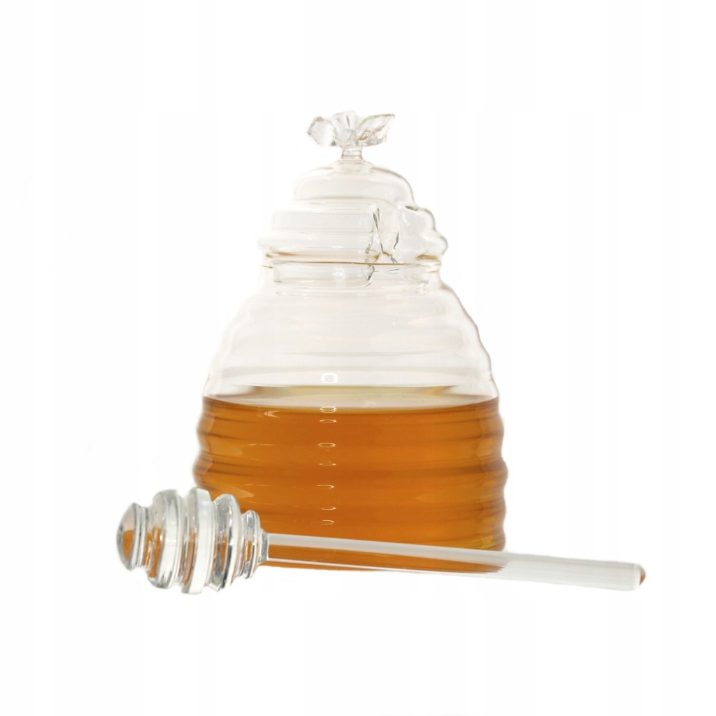 Купить Стеклянная банка для меда для контейнера для МЕДА с ложкой ...