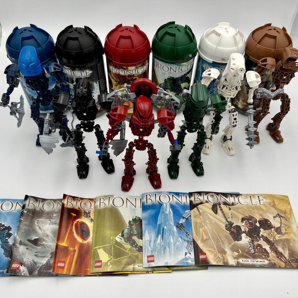 Lego Bionicle 6x Toa Metru: 8601,8602,8603,8604.. - 12621695387 ...