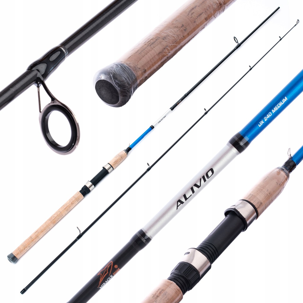 WĘDKA ALIVIO DX SPINNING CARBON 2,4M 10-30G - 12005146816 - oficjalne archiwum Allegro