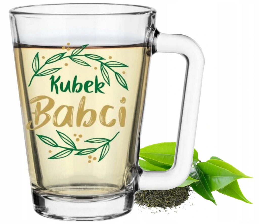 Kubek 250ml szklany dla babci na dzień prezent - 11649006724 - oficjalne archiwum Allegro