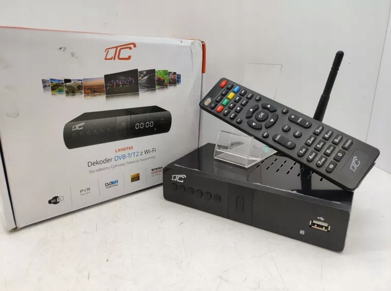 DEKODER DVB-T2 LTC LXHDT03 - 12539902722 - oficjalne archiwum Allegro