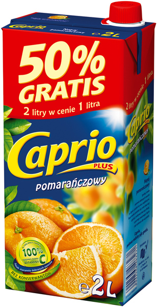 CAPRIO - Napój o smaku Pomarańczowym 2L - 7342080533 - oficjalne ...