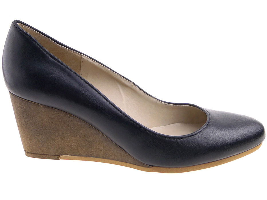 RYŁKO RELAX buty koturny 6I200K czarne lico 36 - 5609860575 - oficjalne ...