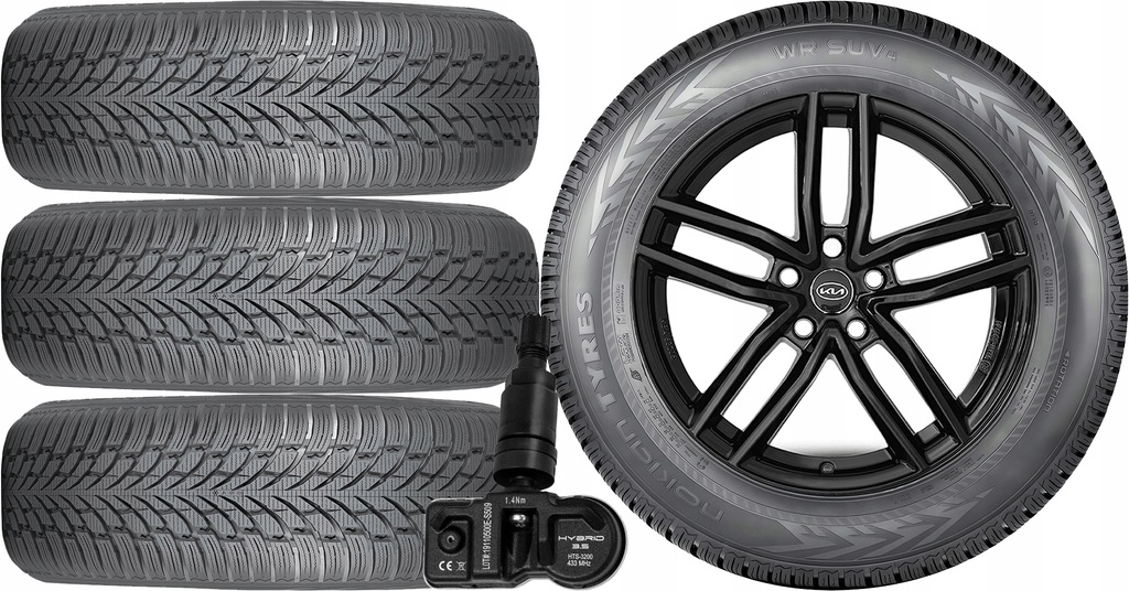 NOWE KOŁA ZIMA Kia Sportage 5 NQ5e Nokian 215/65R17+TPMS*1 ...