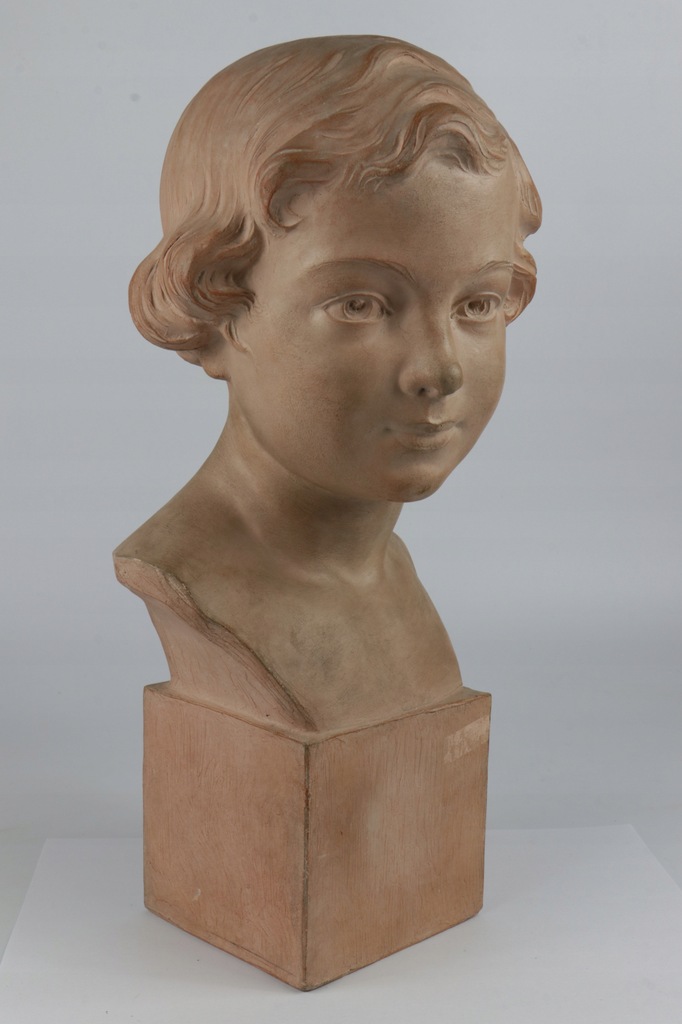 Henri Bargas Paryż Art Deco 1920 1930 Terakotowe popiersie ...
