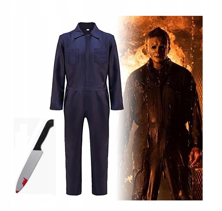 Kostium Michael Myers Przebranie dla dorosłych r. M ( bez maski) + NÓŻ ...