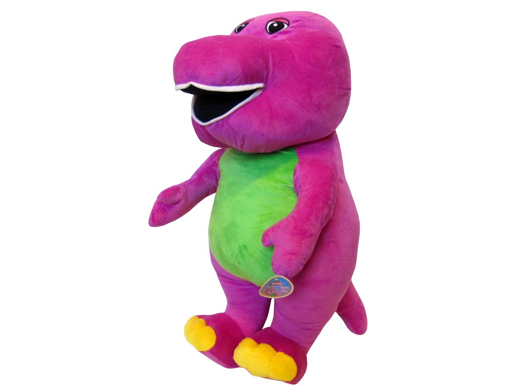 BARNEY GIGANTYCZNY PLUSZAK bajka MASKOTKA dinozaur - 9836244771 ...