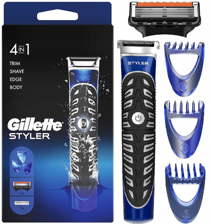 Gillette Styler 4w1 Trymer do Brody i Ciała - 12521103143 - oficjalne ...