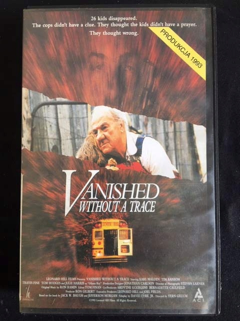 VANISHED WITHOUT A TRACE 1993 VHS UNIKAT - 12520348094 - oficjalne archiwum Allegro